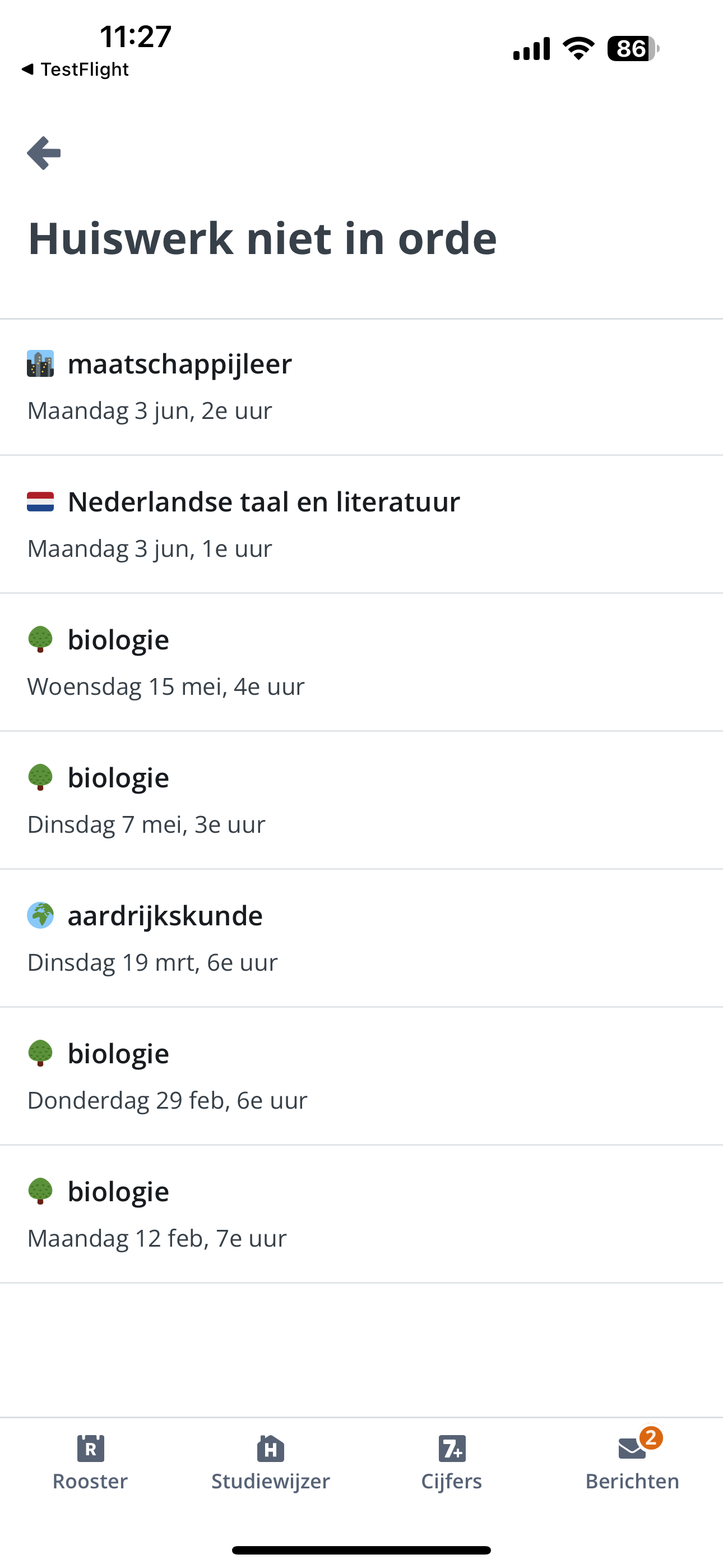🕓 Afwezigheid en registraties – Somtoday