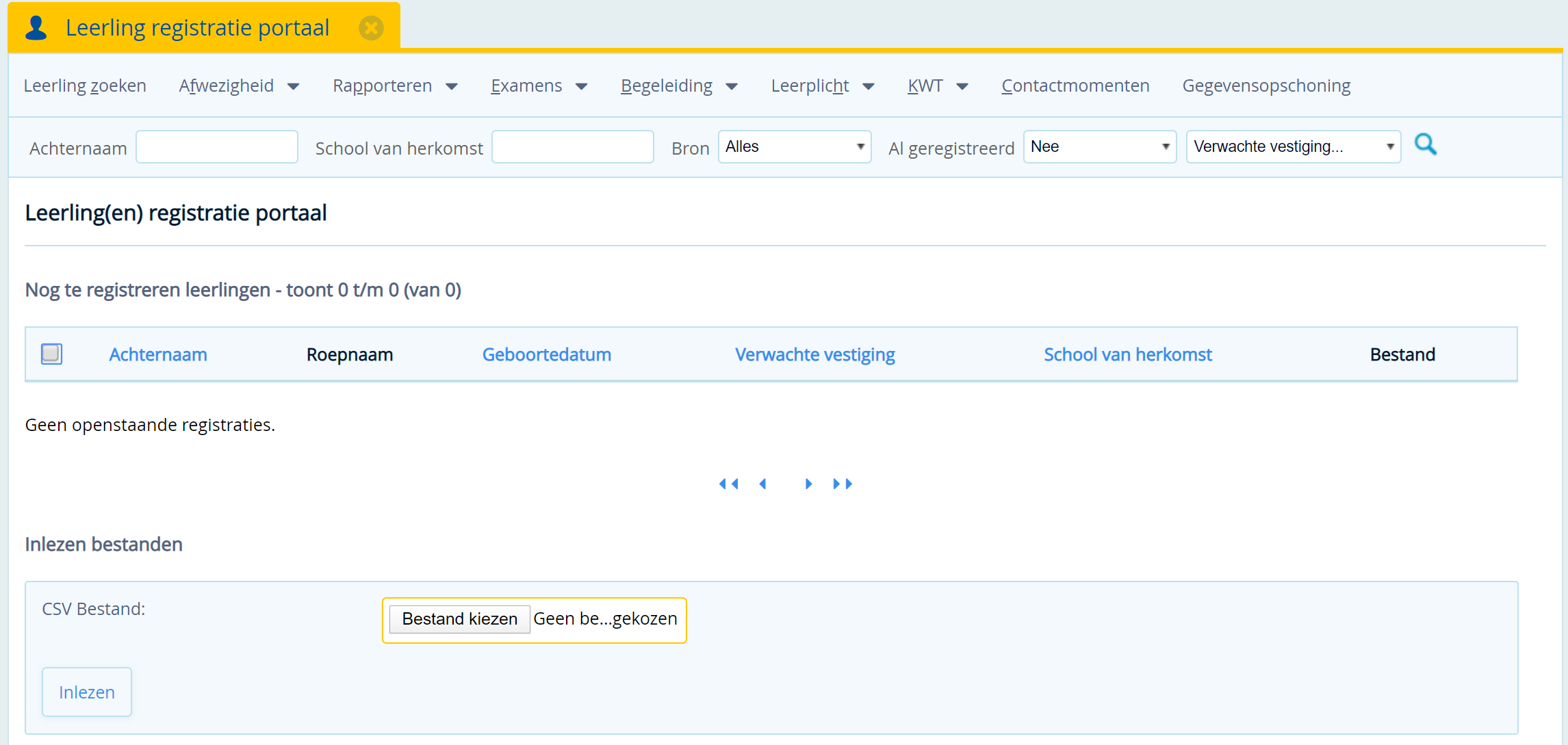 Leerling toevoegen – Somtoday
